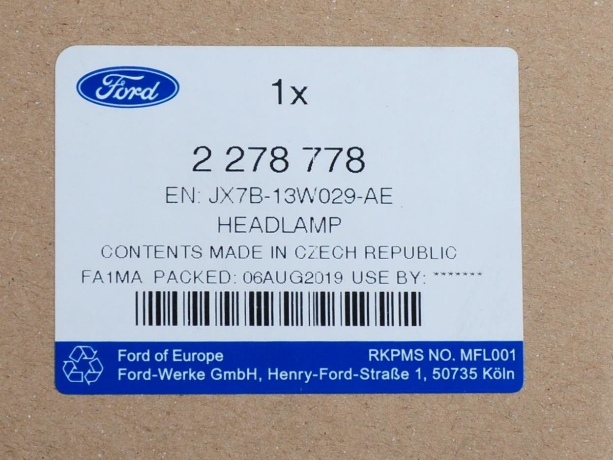 REFLEKTOR PRAWY PRZÓD FOCUS 2018- _ 2278778 _ JX7B-13W029-AE | ROK 2024 ...