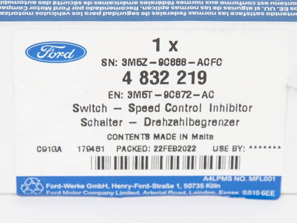 WŁĄCZNIK ŚWIATŁA STOP FIESTA FOCUS TRANSIT _ 4832219 _ 3M5T-9C872-AC ...