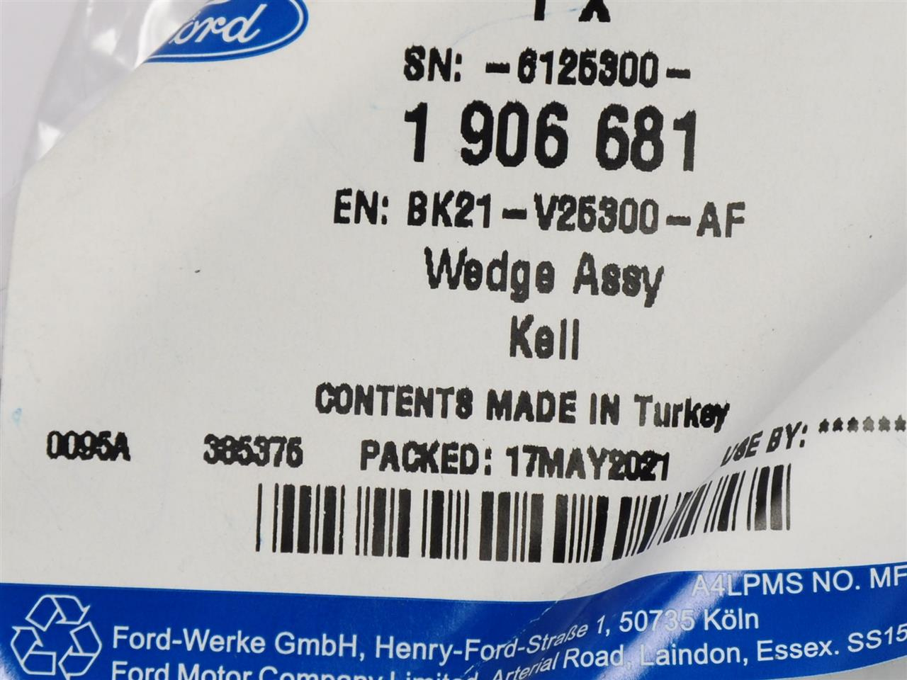 RYGIEL ZAMKA DRZWI PRZESUWNYCH CUSTOM 12- _ 1906681 _ BK21-V25300-AF ...