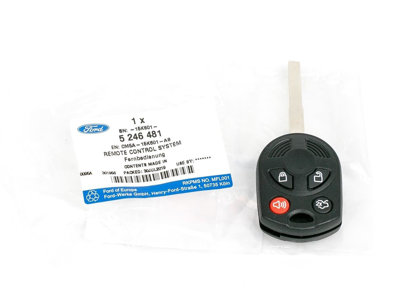 KLUCZYKU Z PILOTEM C-MAX ENERGI 14- FOCUS 12- USA _ 5246481 _ CM5A ...