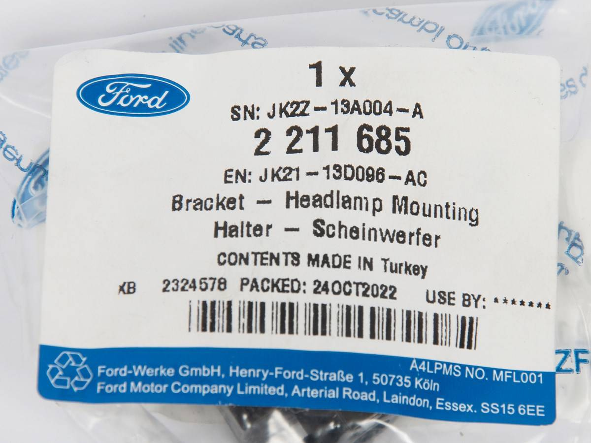 WSPORNIK PRAWY REFLEKTORA FORD CUSTOM 18- _ 2211685 _ HG9Q-6A228-SA ...