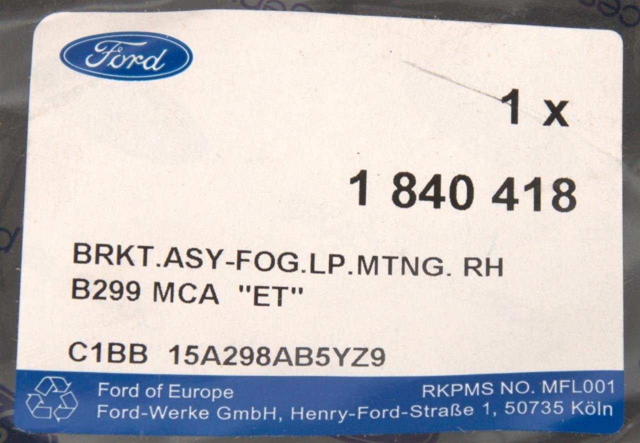 RAMKA HALOGENU PRAWA FIESTA 2012- _ 1840418 _ C1BB-15A298-AB5YZ9 _ GTU ...