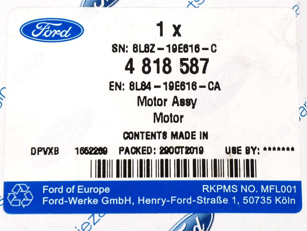 SILNICZEK NAGRZEWNICY C-MAX ENERGI 2014- _ 4818587 _ 8L84-19E616-CA ...