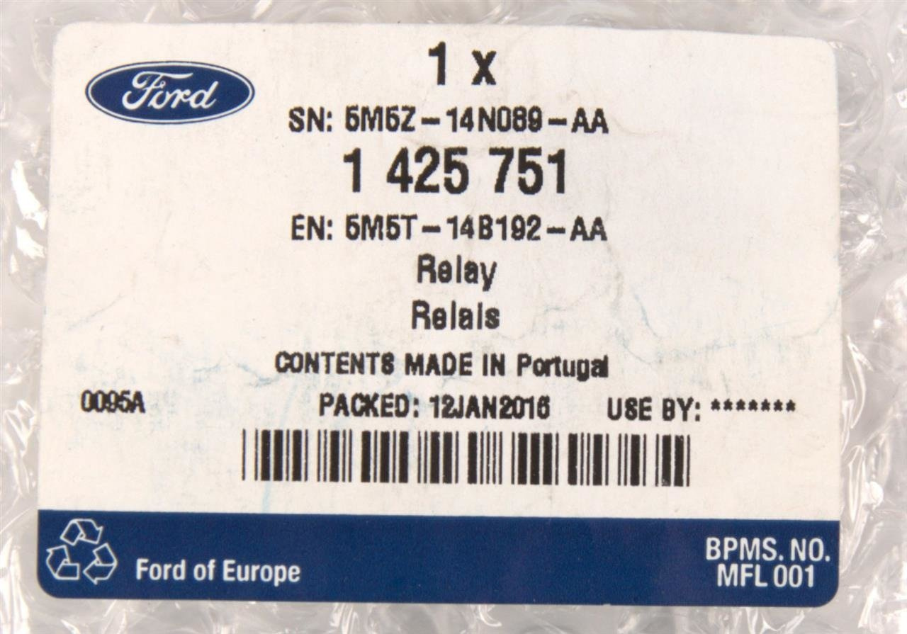 PRZEKAŹNIK 20A 4 STYKI FORD OE WIELE MODELI _ 1425751 _ 5M5T-14B192-AA ...