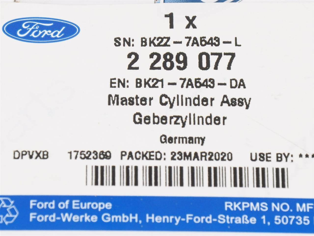 POMPA SPRZEGŁA 2.2 DURATORQ TRANSIT 14- CUSTOM 13- _ 2289077 _ BK21 ...