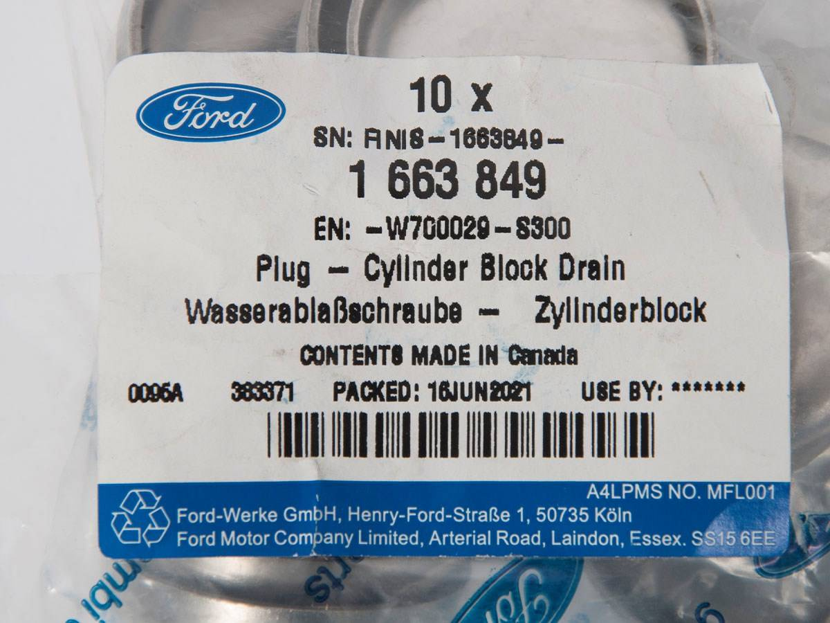 ZATYCZKA SILNIKA Ø 35MM FORD WIELE MODELI _ 1663849 _ W700029-S300 ...