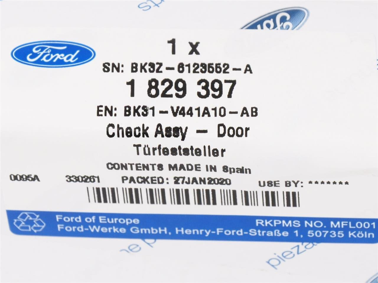 OGRANICZNIK DRZWI TRANSIT 2014- / 19- _ 1829397 _ BK31-V441A10-AB ...