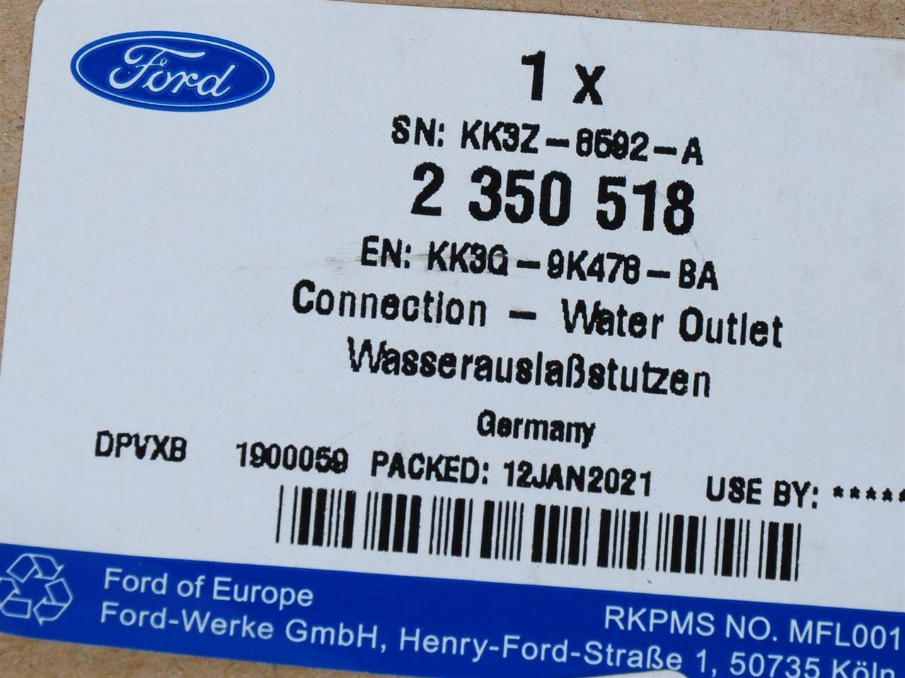 TERMOSTAT TRANSIT 2016- / 2019- 2,0 DIESEL PANTHER _ 2350518 _ KK3Q ...