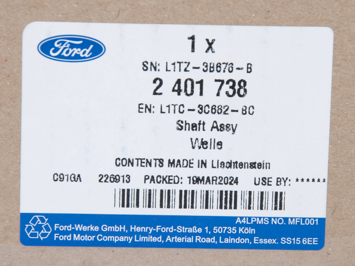 WAŁEK KOLUMNY KIEROWNICZEJ PUMA 20- _ 2401738 _ L1TC-3C662-BC | 2020 ...