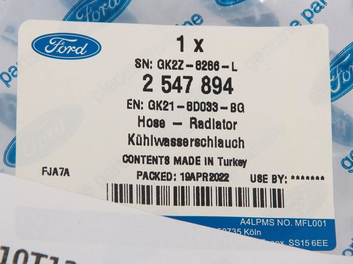 PRZEWÓD UKŁADU CHŁODZENIA TRANSIT 16- 19- / CUSTOM _ 2818935 _ GK21 ...