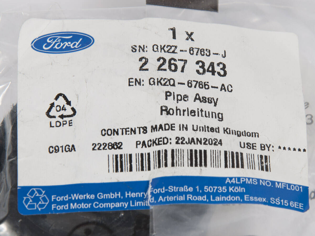 WLEW OLEJU DO SILNIKA FORD OE 1.0 EB / 2.0 ECOBLUE | | Ford Original Parts
