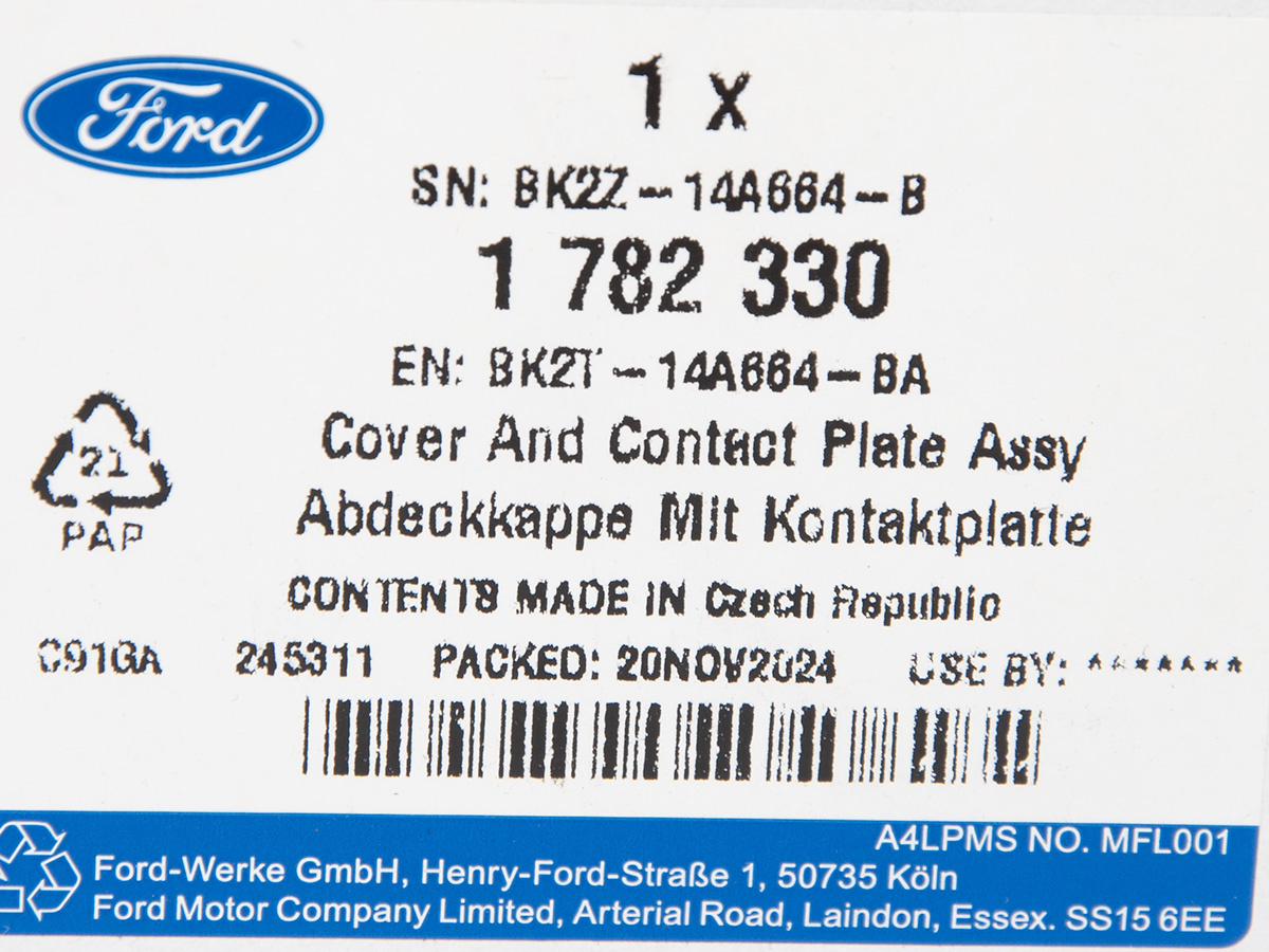 TAŚMA KIEROWNICY TRANSIT MK7 14- 19- CUSTOM 12- OE _ 1782330 _ BK2T ...