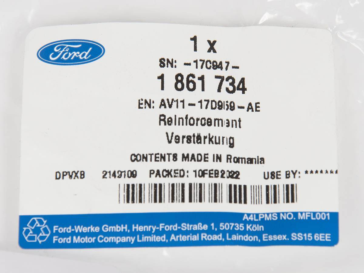 ŚLIZG LEWY ZDERZAKA PRZÓD B-MAX 12- _ 1861734 _ AV11-17D959-AE _ GTU_07 ...