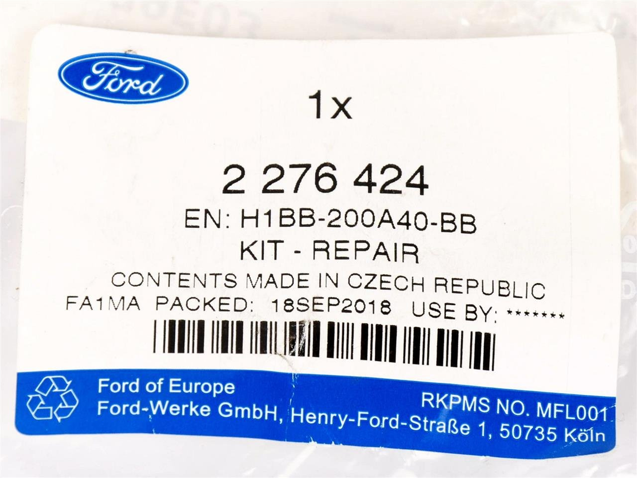 UCHWYT MOCOWANIE REFLEKTORA PRAWGO FIESTA 2017- _ 2276424 _ H1BB-200A40 ...