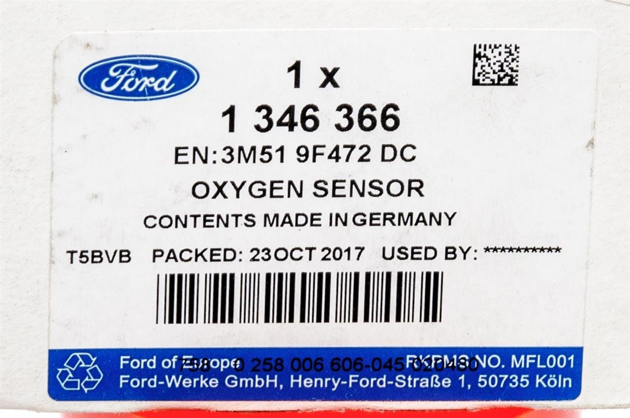 SONDA LAMBDA PRAWA FOCUS/C-MAX MK2 MK3 FORD OE _ 1346366 _ 3M51-9F472-DC | 2019 \ C-MAX / GRAND ...