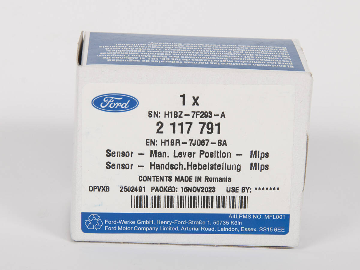 CZUJNIK POŁOŻENIA WYBIERAKA SKRZYNI BIEGÓW FORD OE _ 2117791 _ H1BR ...