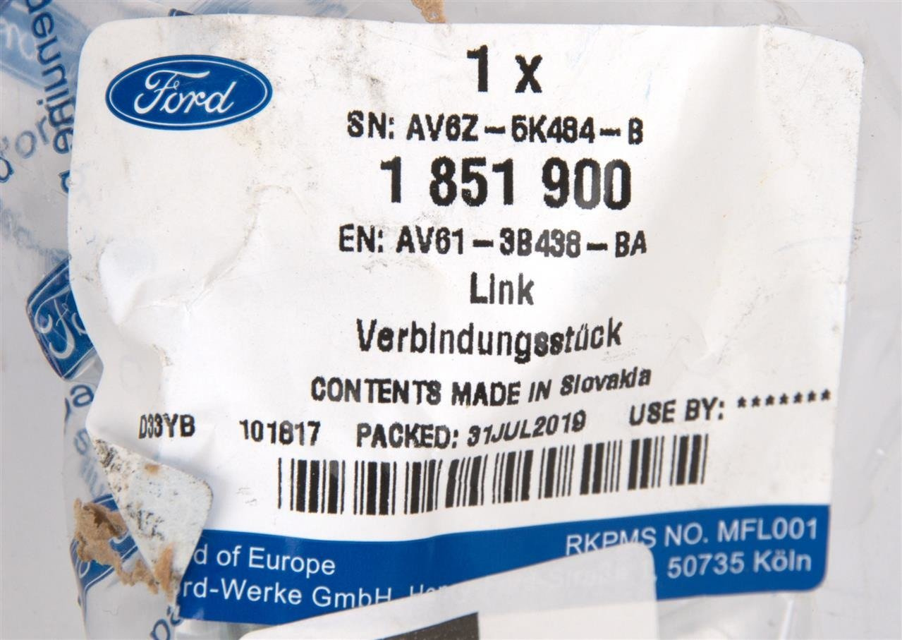 ŁĄCZNIK STABILIZATORA PRZÓD C-MAX FOCUS KUGA _ 1851900 _ AV61-3B438-BA ...