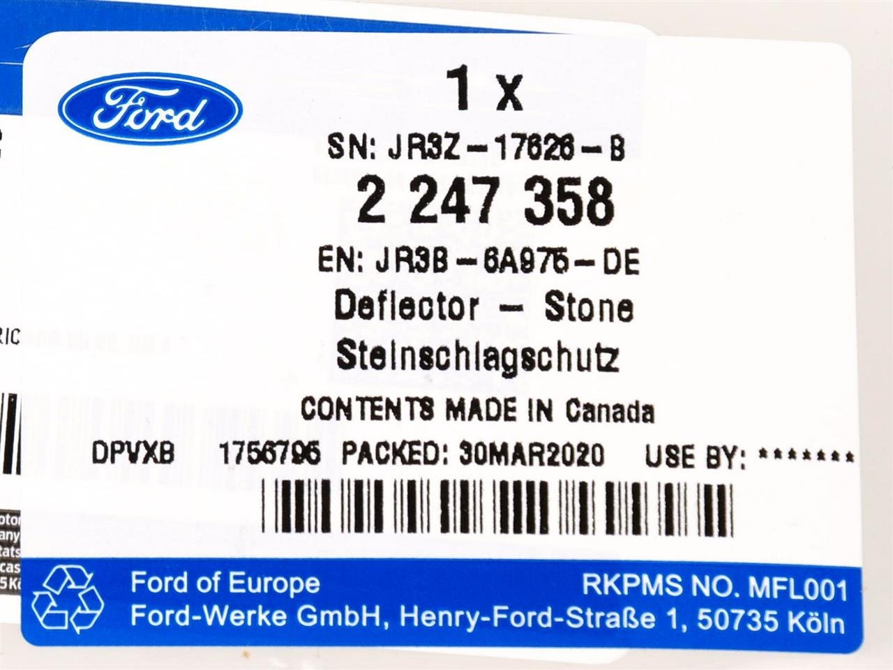 OSŁONA SILNIKA POD ZDERZAK MUSTANG 2017- 5,0 _ 2247358 _ JR3B-6A975-DE ...