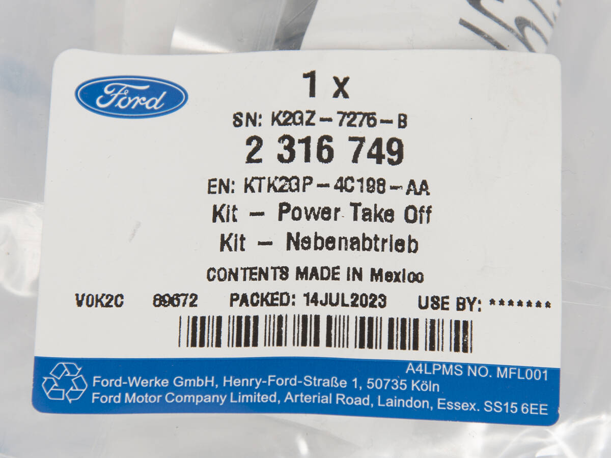 ZESTAW ZABEZPIECZEŃ PÓŁOSI NAPĘDOWEJ KUGA 20- _ 2316749 _ KTK2GP-4C198 ...