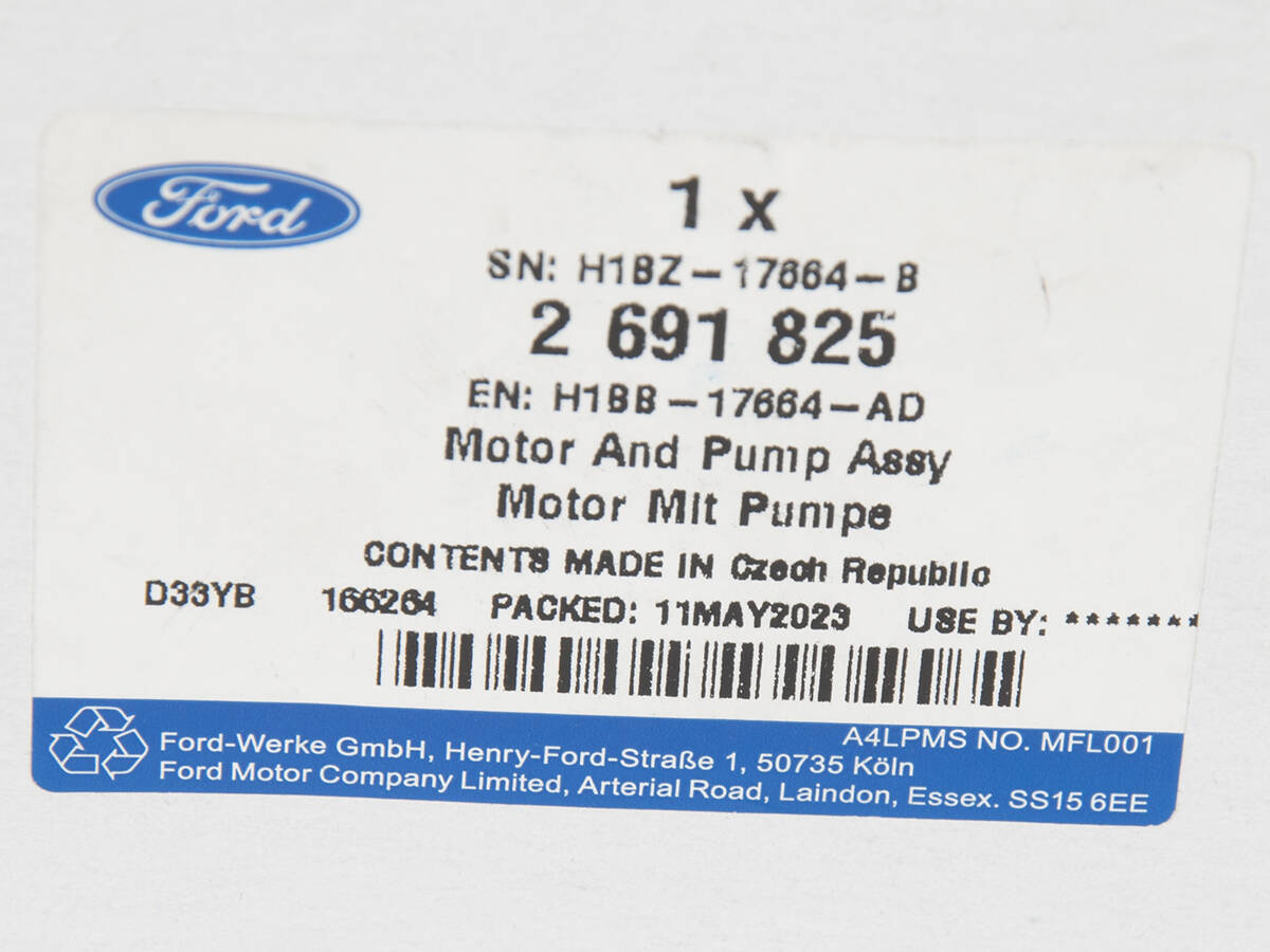 SILNICZEK SPRYSKIWACZA SZYBY FIESTA 17- PUMA 20- _ 2691825 _ H1BB-17664 ...