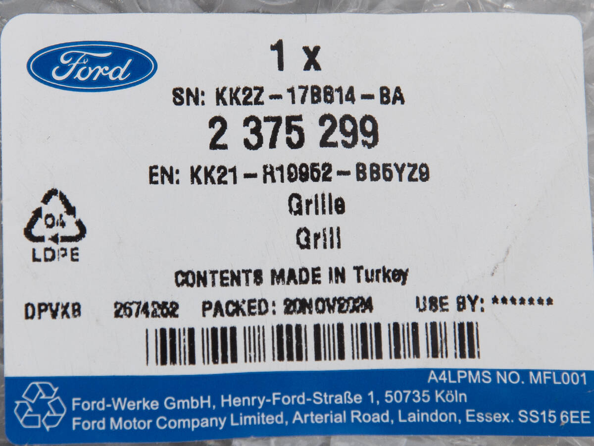 KRATKA PRAWA HALOGENU TRANSIT/TOURNEO CUSTOM 19- _ 2375299 _ KK21 ...