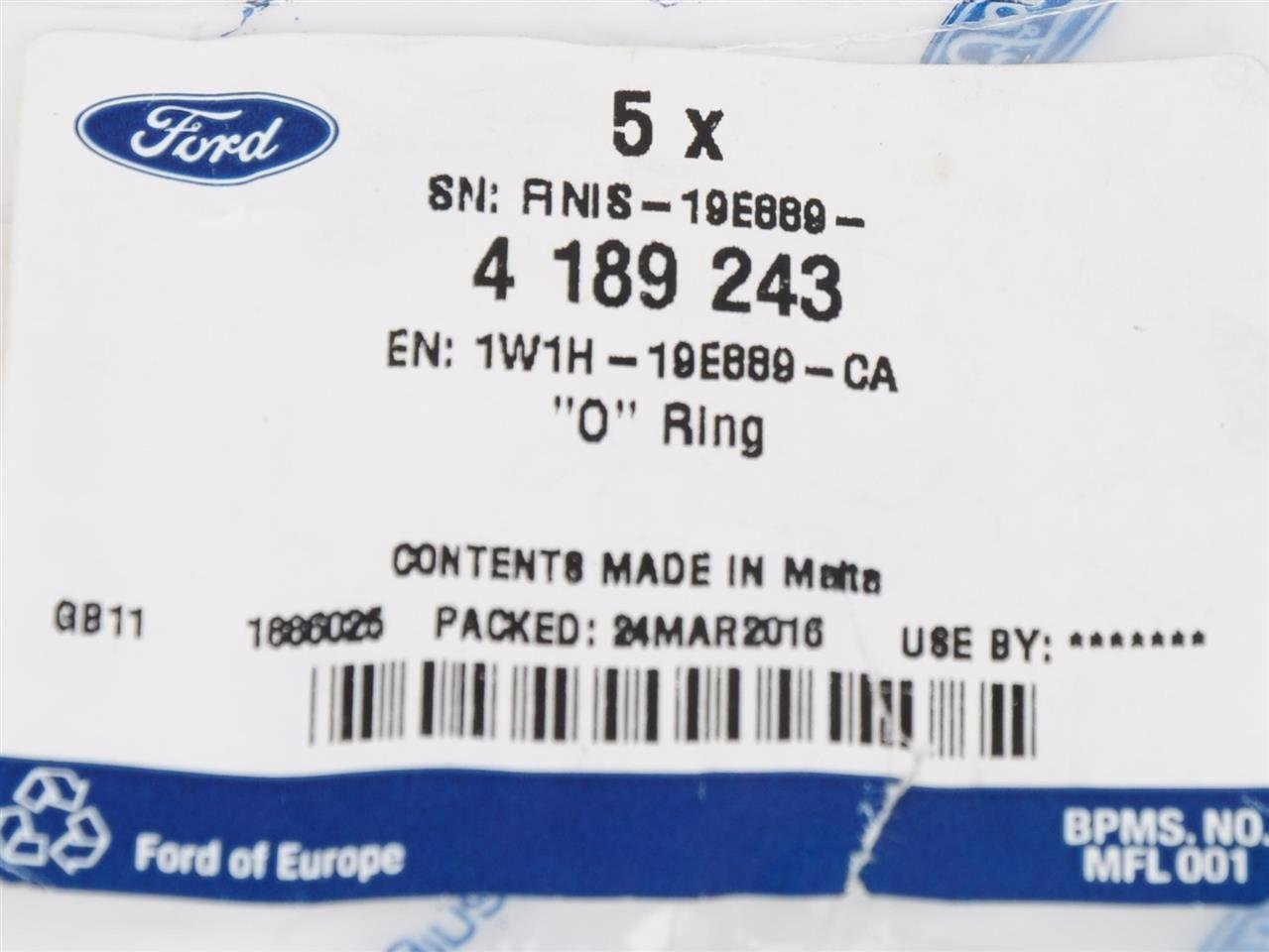 USZCZELKA ''O'' KLIMATYZACJI TRANSIT 06- FOCUS 98- _ 4189243 _ 1W1H ...