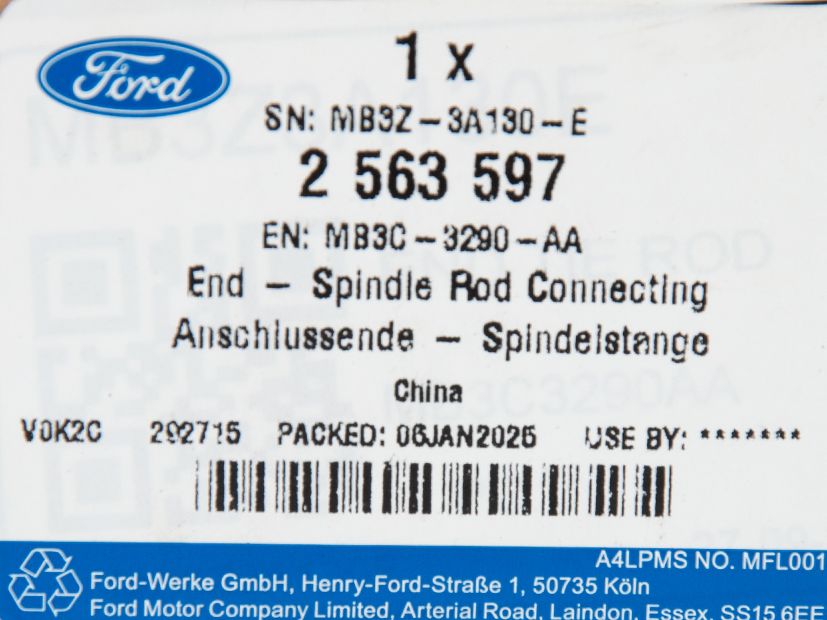 KOŃCÓWKA KIEROWNICZA LEWA FORD RANGER 2022- _ 2563597 _ MB3C-3290-AA ...