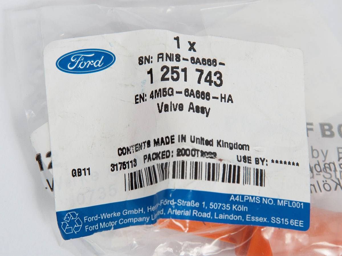 ZAWÓR ODPOWIETRZENIA ODMY 1.8 / 2.0 DURATEC FORD_ 1251743 _ 4M5G-6A666 ...