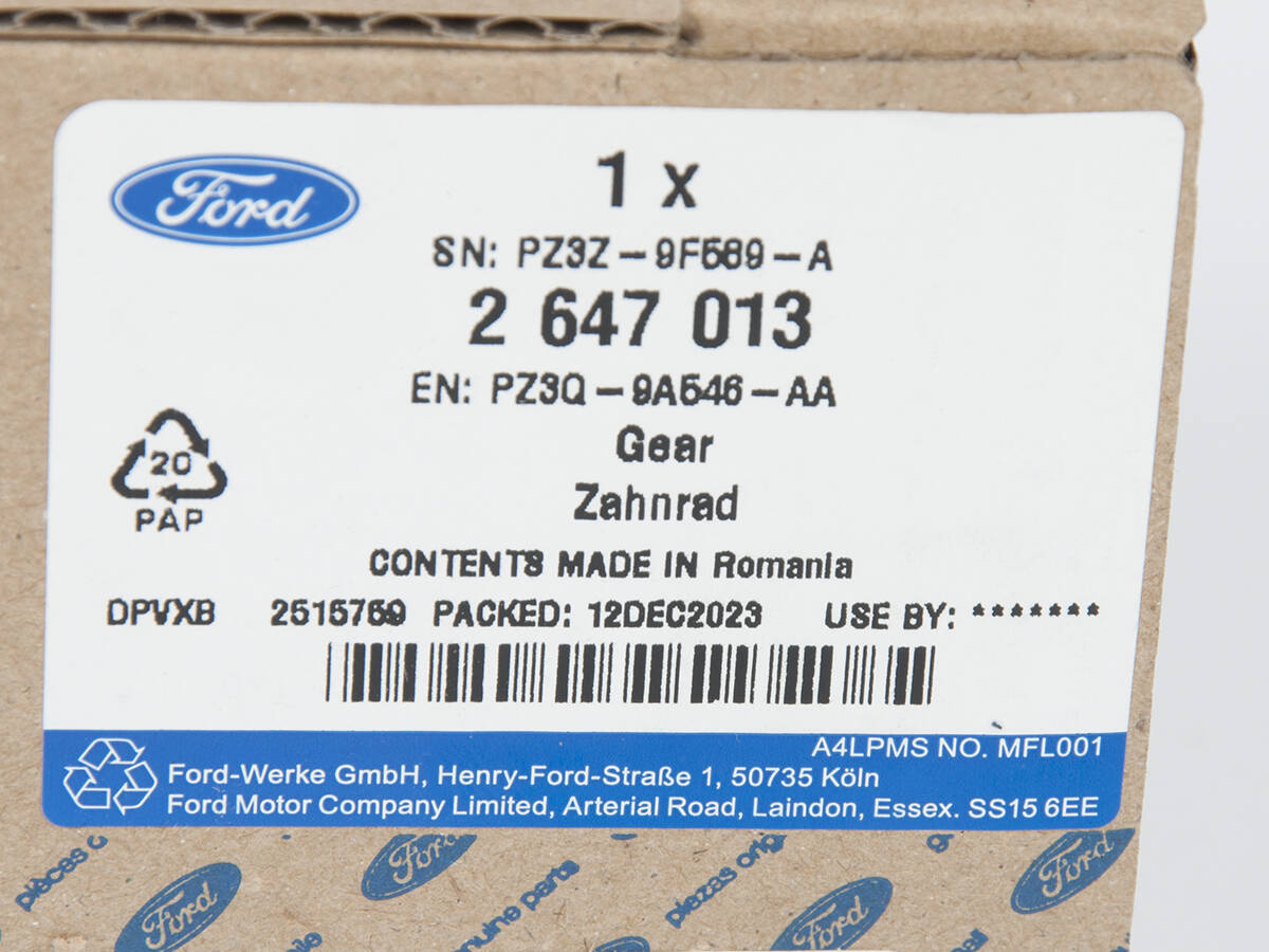 KOŁO ZĘBATE POMPY WTRYSKOWEJ 2,0 ECOBLUE FORD OE _ 2647013 _ GK2Q-9A546 ...
