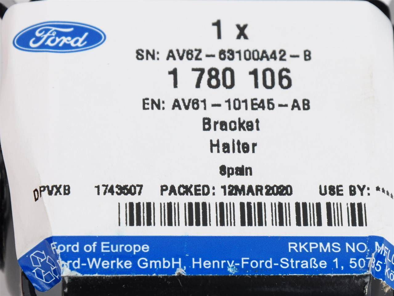 MOCOWANIE WSPORNIKA BELKI CHŁODNIC LEWE _ 1780106 _ AV61-101E45-AB ...