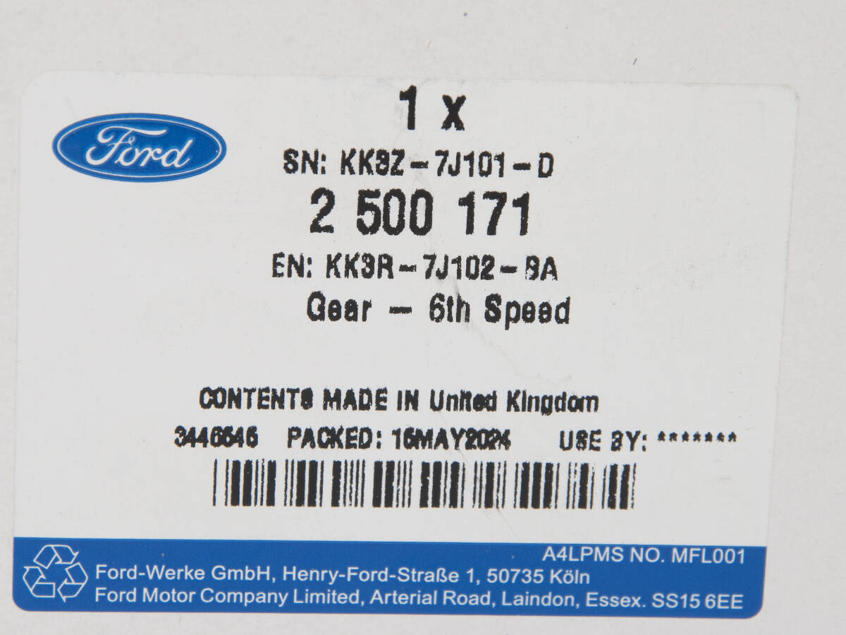 KOŁO ZĘBATE 6 BIEGU FORD TRANSIT 19- MT82 _ 2500171 _ KK3R-7J102-BA ...