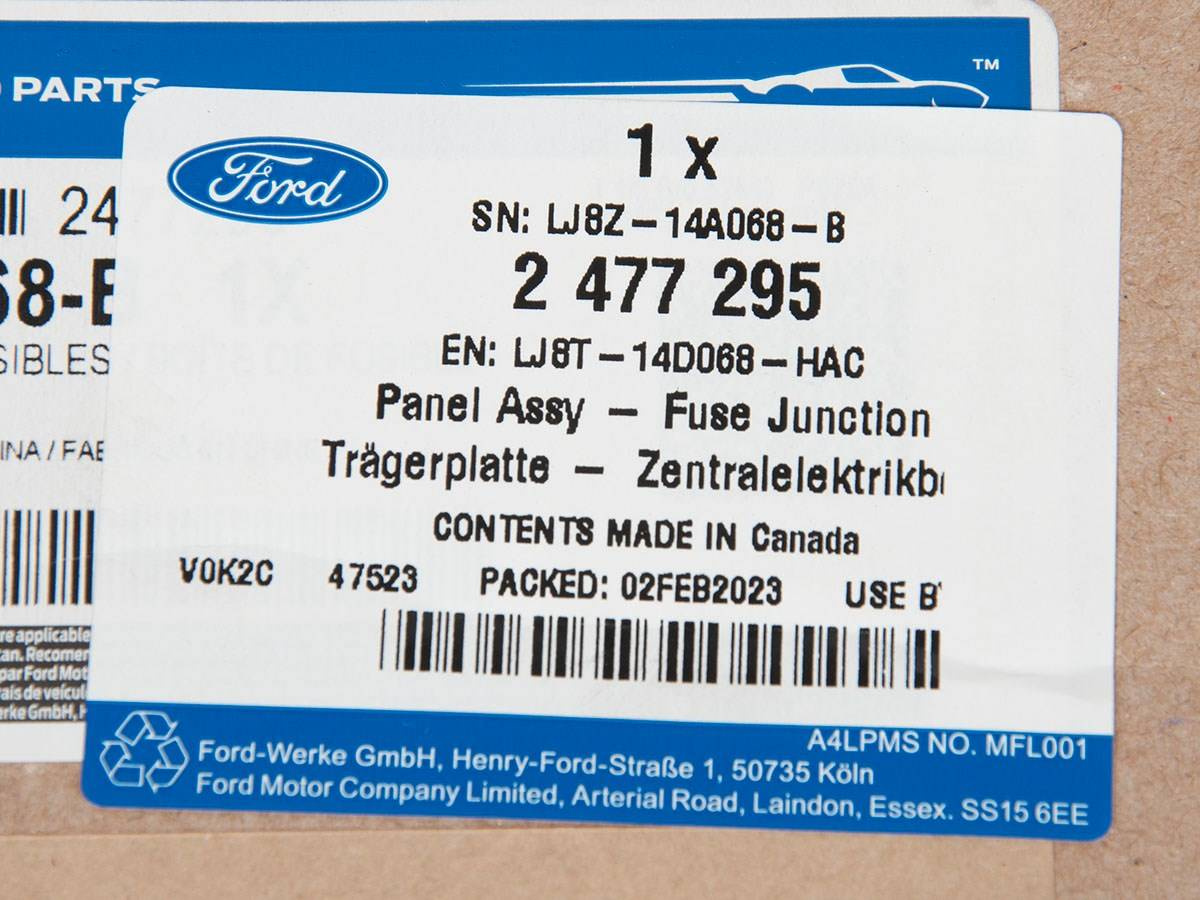 MODUŁ SKRZYNKI BEZPIECZNIKÓW MUSTANG MACH-E 21- _ 2477295 _ LJ8T-14D068 ...