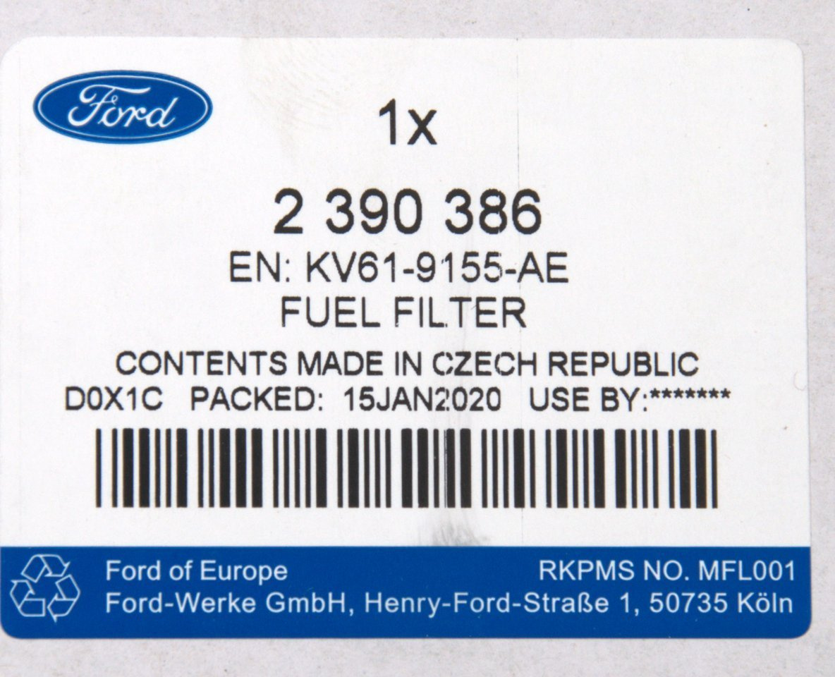 FILTR PALIWA 1,5L DURATORQ TDCI NEO CONNECT 18- _ 2809999 _ KV61-9155 ...