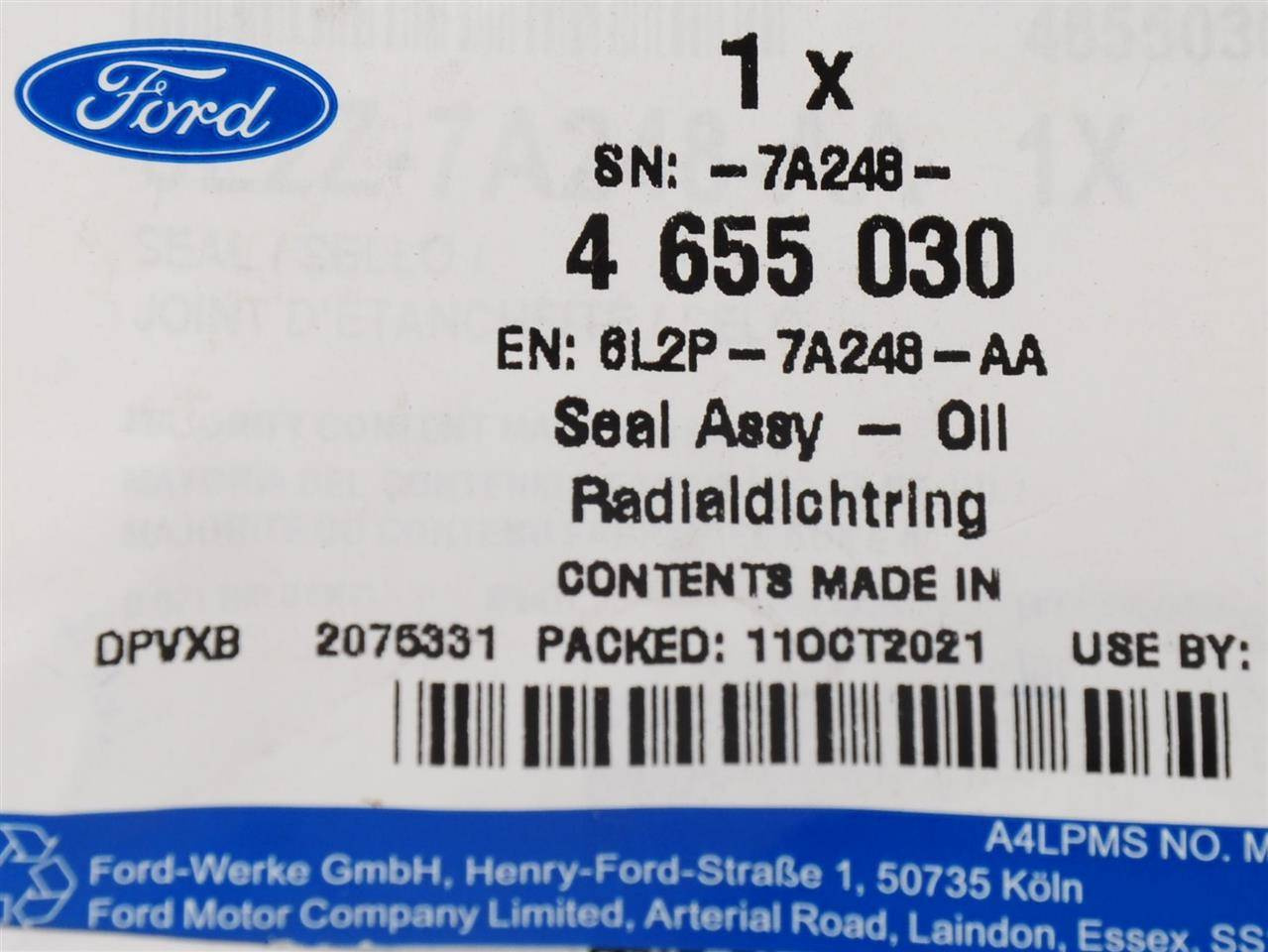 USZCZELNIACZ POMPY SKRZYNI BIEGÓW MUSTANG 15- _ 4655030 _ 6L2P-7A248-AA ...