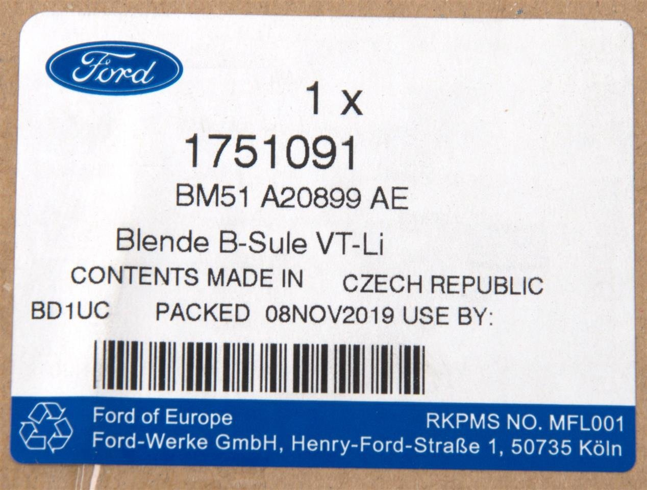 LISTWA ZEW LEWA DRZWI FOCUS 11- 14- _ 1751091 _ BM51-A20899-AE _ GTU_07 ...