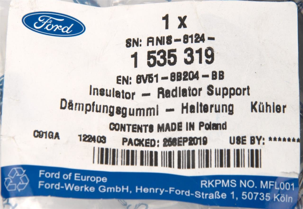 MOCOWANIE DOLNE CHŁODNICY ECOSPORT KUGA FOCUS PUMA _ 1535319 _ 8V51 ...