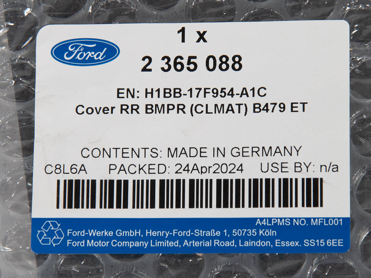 LISTWA DYFUZOR ZDERZAKA TYŁ FIESTA MK7 17- FORD OE _ 2365088 _ H1BB ...