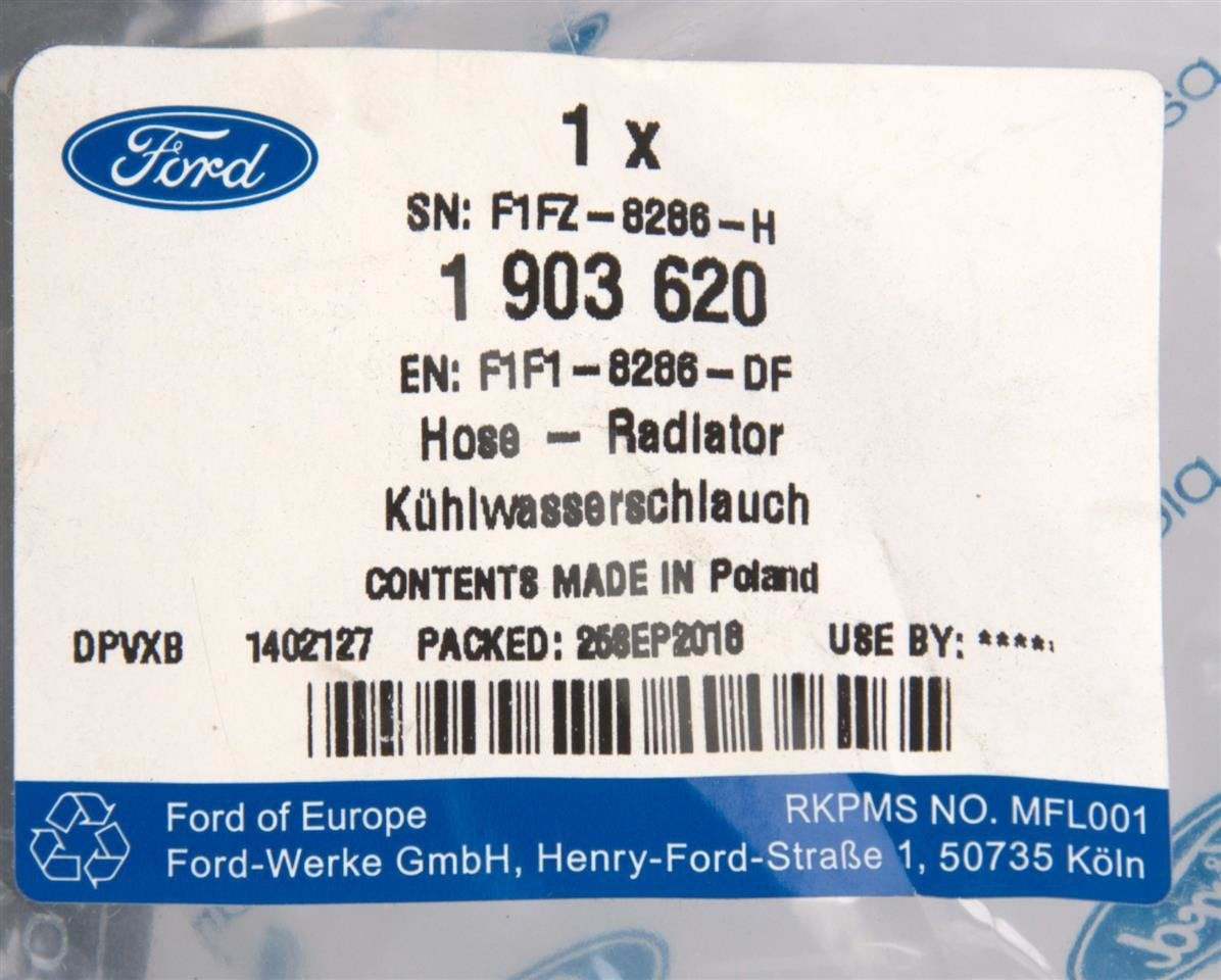 PRZEWÓD UKŁADU CHŁODNICZEGO FORD FOCUS 14- 1.5 EB _ 1903620 _ F1F1-8286 ...