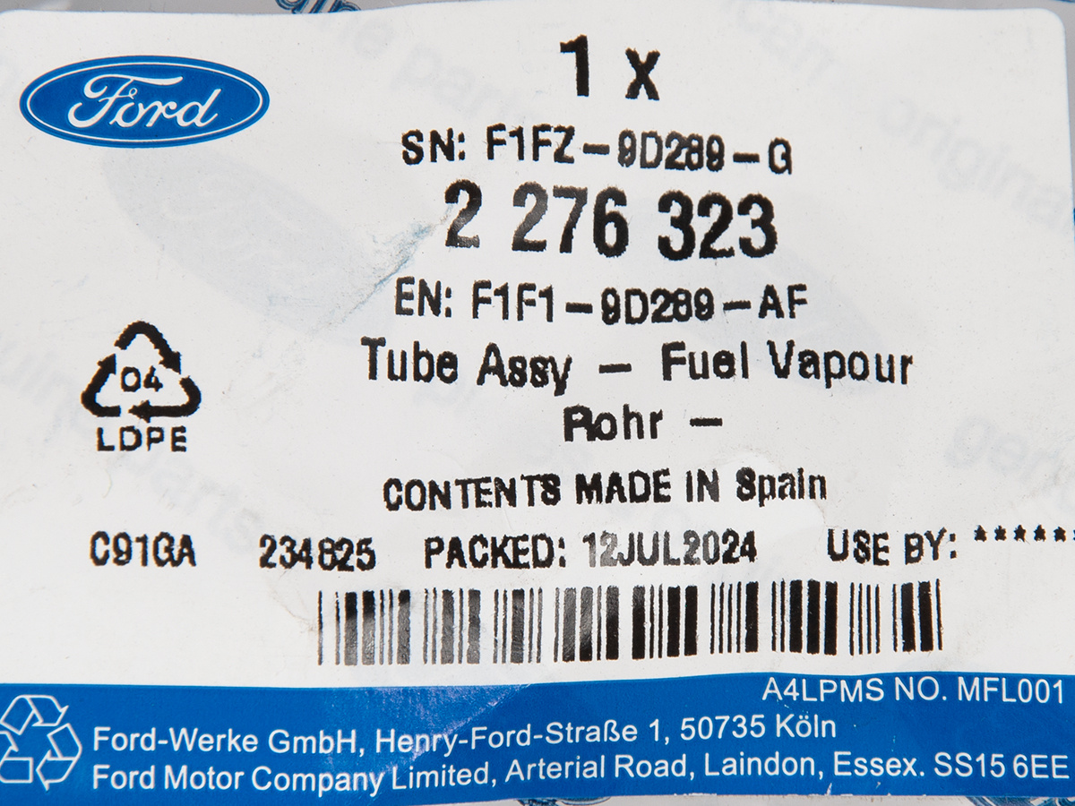 ZAWÓR I RURKA PAR PALIWA KUGA 14-18 | | Ford Original Parts