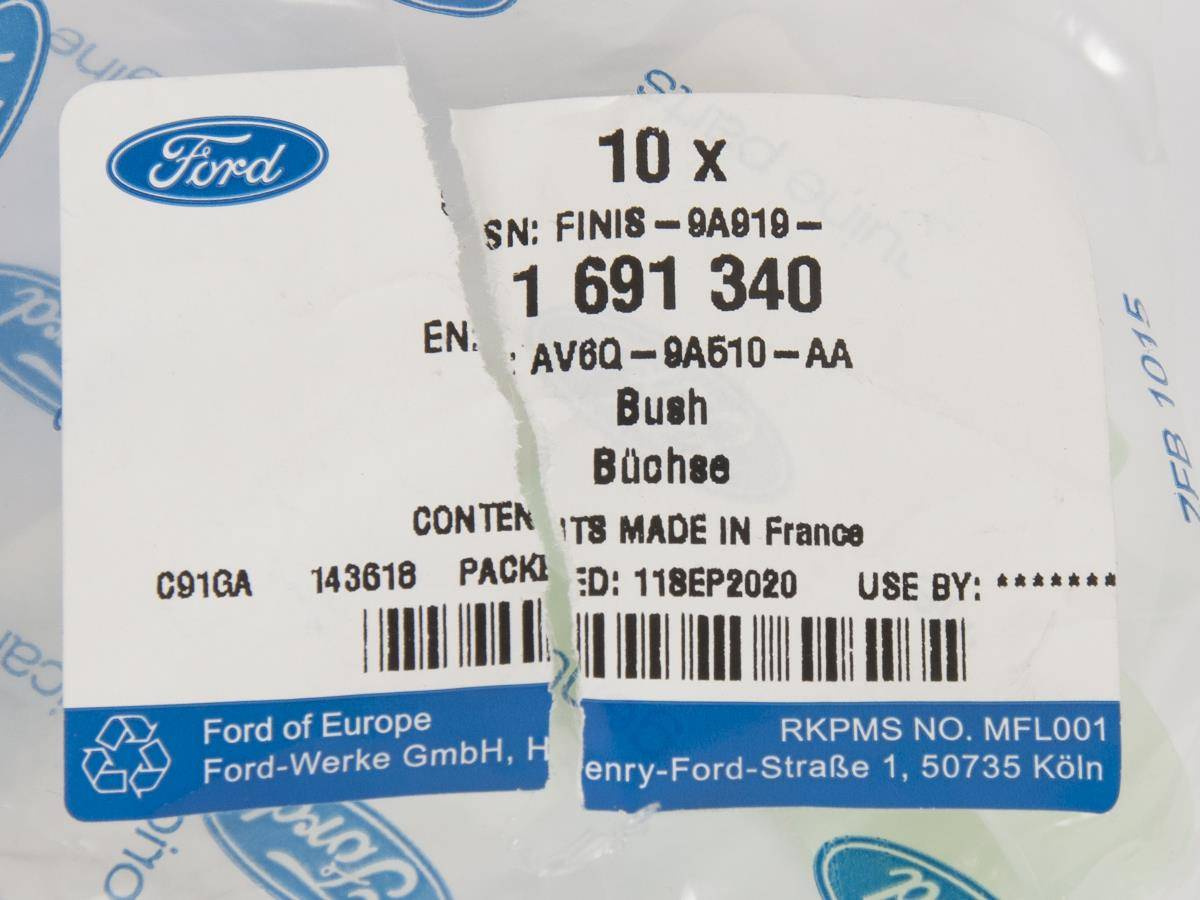 TULEJA WTRYSKIWACZA 1.4 1.5 1.6 TDCI FORD _ 1691340 _ AV6Q-9A510-AA ...