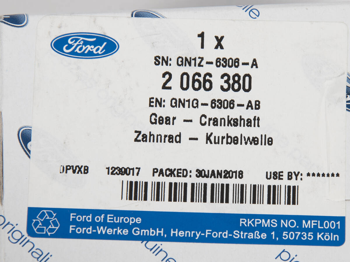 KOŁO ZĘBATE WAŁU KORBOWEGO FOCUS 18- 1,5 DRAGON _ 2066380 _ GN1G-6306 ...