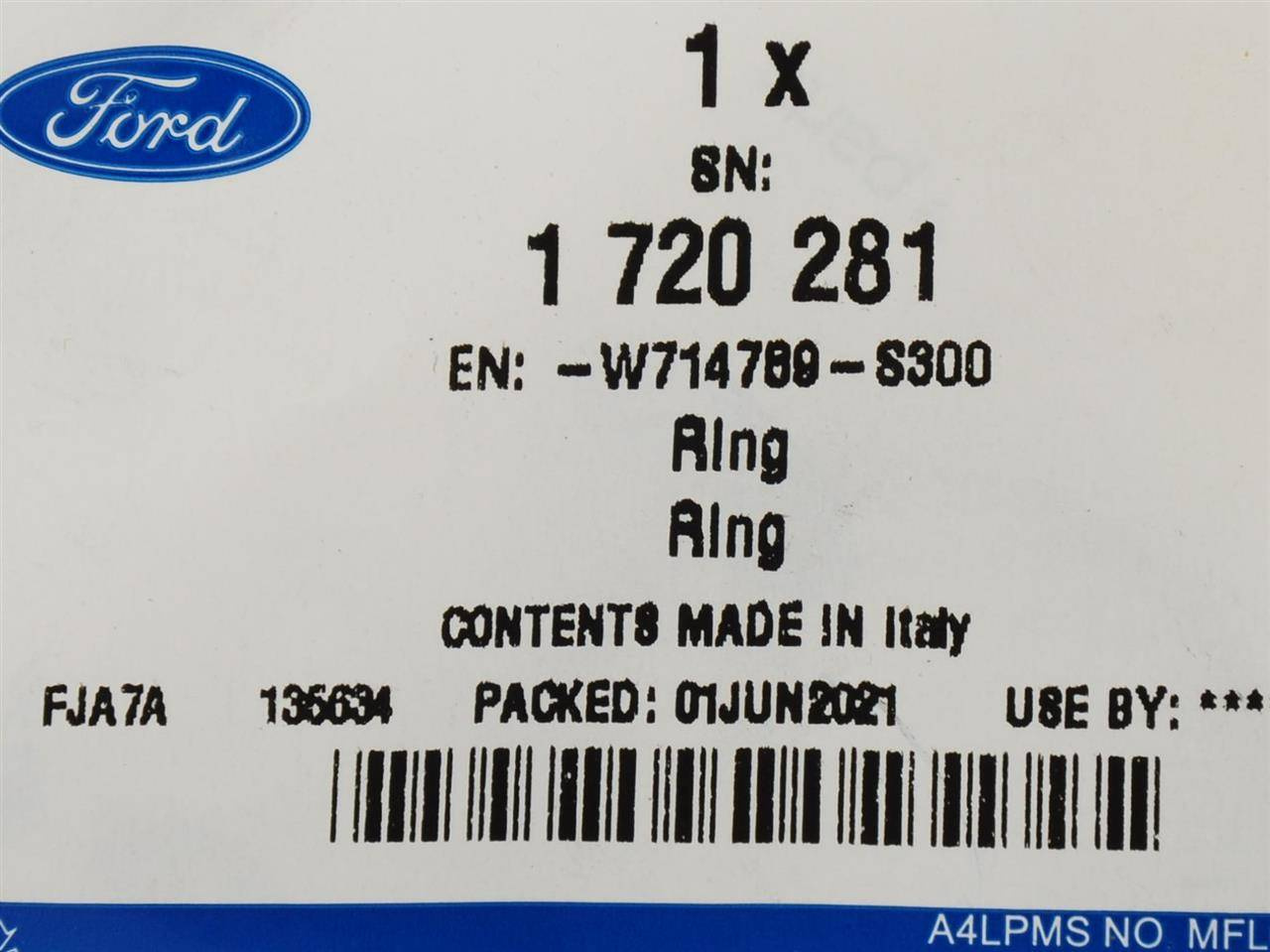 ORING KRÓĆCA GŁOWICY C-MAX 15- FIESTA 13- KUGA 12- _ 1720281 _ W714789 ...