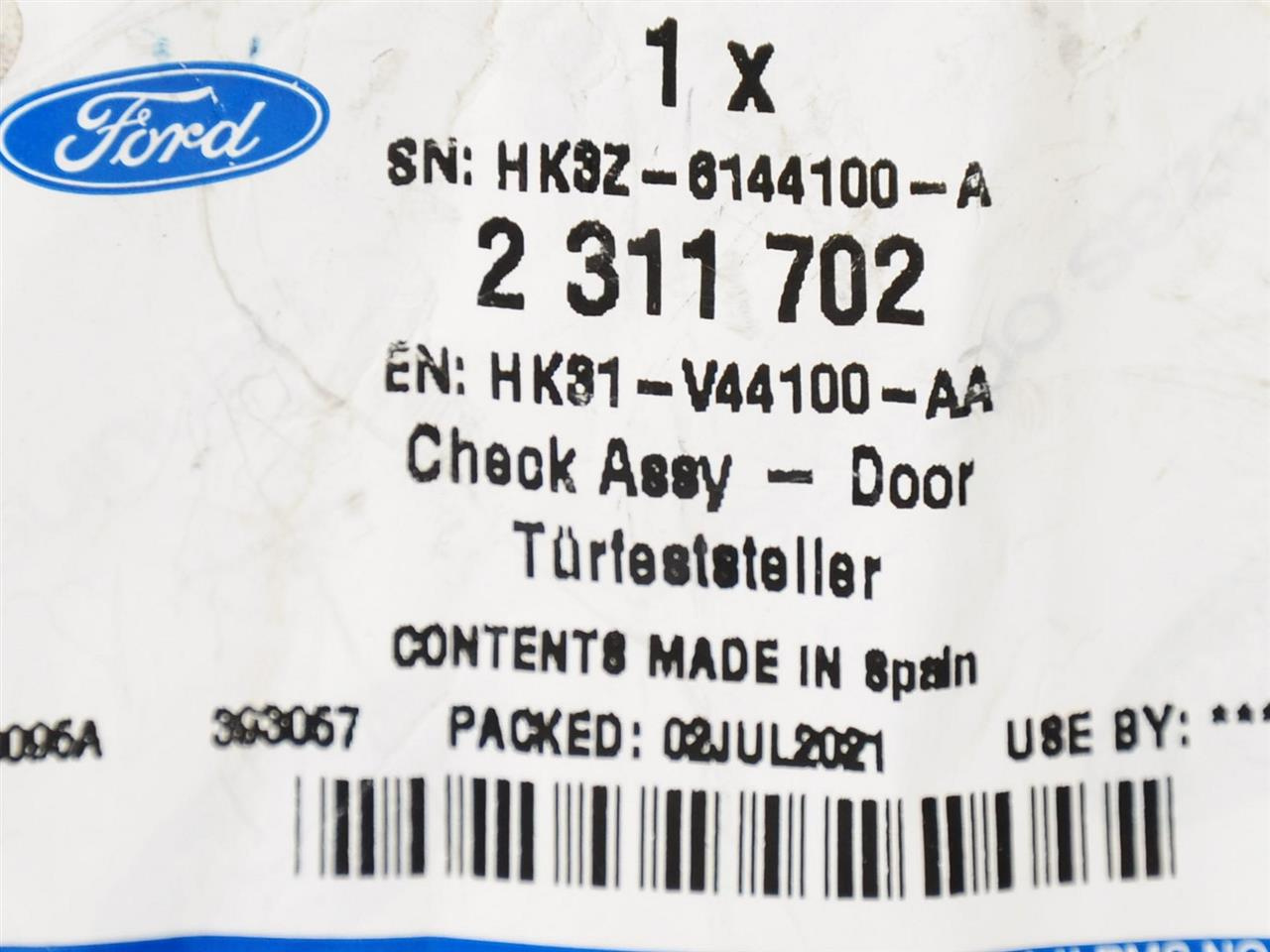 OGRANICZNIK DRZWI ZAŁADUNKOWYCH TRANSIT 14- 19- _ 2311702 _ HK31-V44100 ...