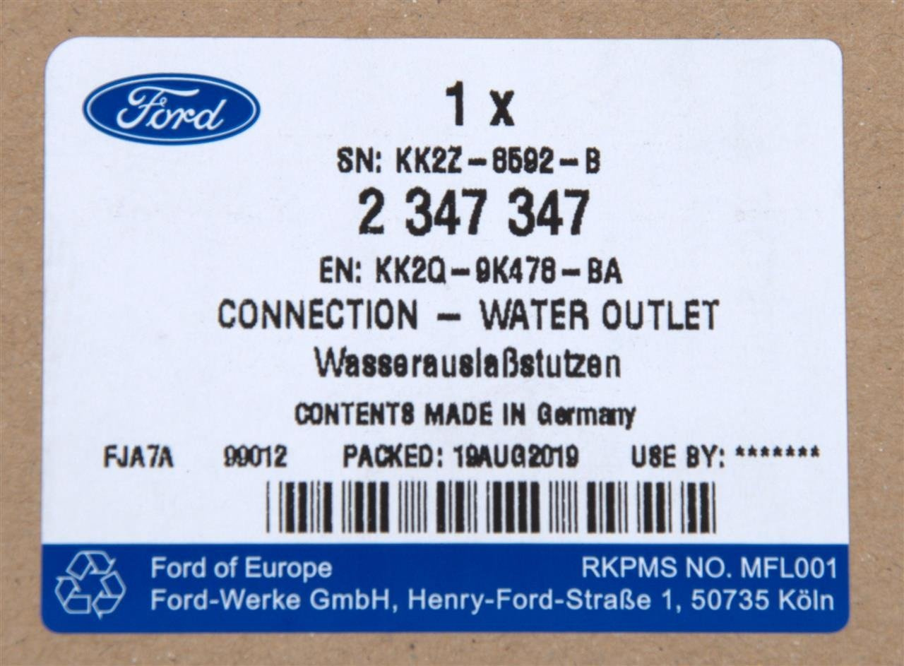 TERMOSTAT TRANSIT 14- 19- CUSTOM 2016- 2.0 DIESEL _ 2347347 _ KK2Q ...