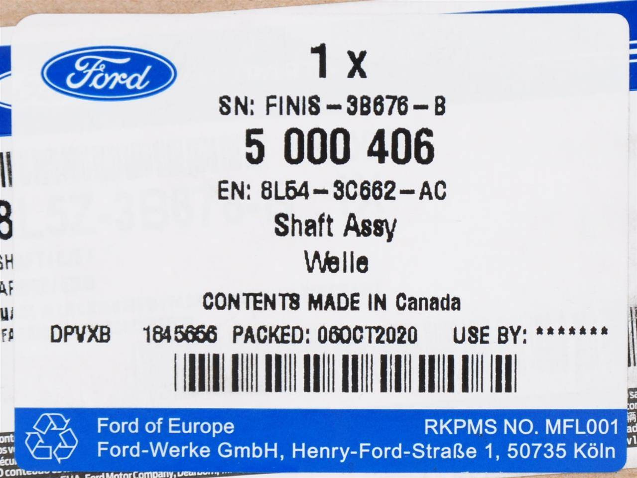 DRĄŻEK KOLUMNY KIEROWNICZEJ EXPLORER 1997-2000 _ 5000406 _ 8L54-3C662 ...