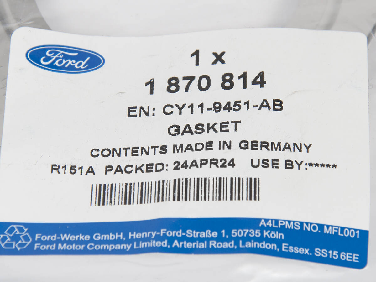 USZCZELKA WYDECHU FIESTA COURIER 1,0 EB / 1,5 TDCI _ 1870814 _ CY11 ...