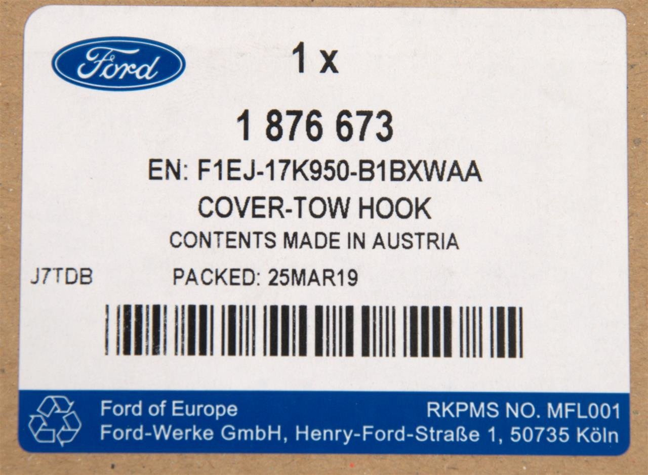 ZAŚLEPKA HAKA HOLOWNICZEGO TYŁ FOCUS 2014- _ 1876673 _ F1EJ-17K950 ...