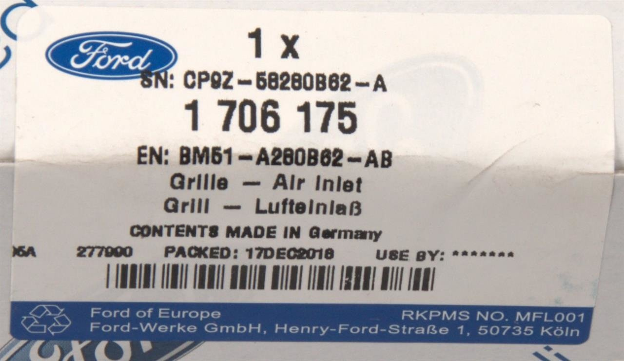 KRATKA WENTYLACYJNA PRAWA FOCUS MK3 2011- 2014- _ 1706175 _ BM51 ...