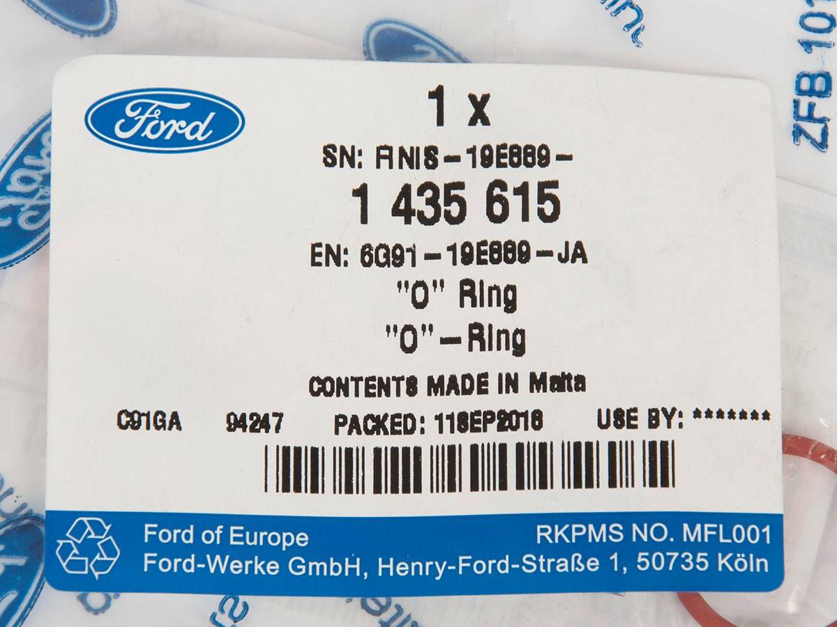 ORING KLIMATYZACJI 16.25X2.5MM S-MAX/GALAXY 06-15_ 1435615 _ 6G91 ...