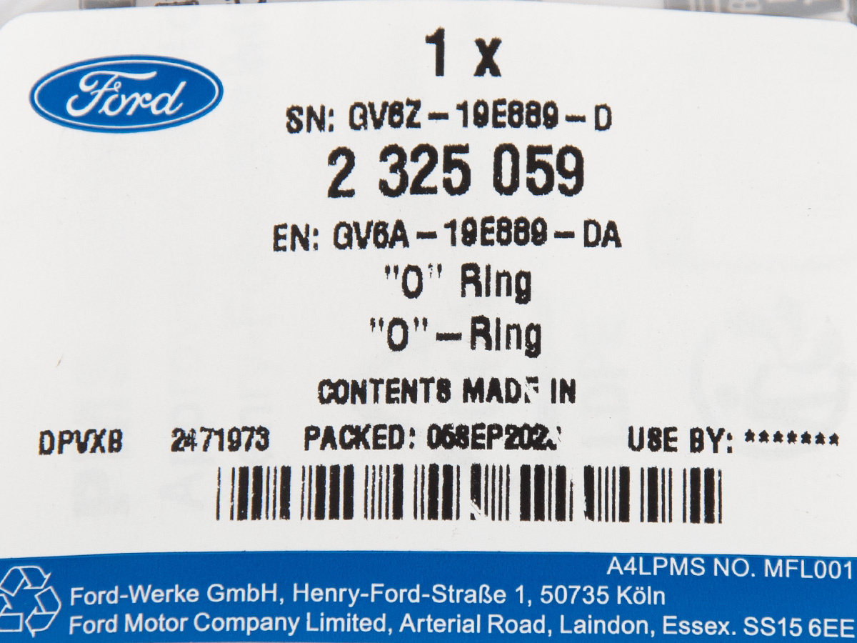 ORING KLIMATYZACJI FORD FIESTA 17- FOCUS MK4 18- _ 2325059 _ GV6A ...